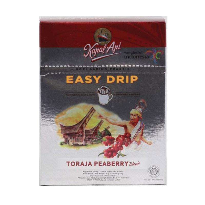 Jual Kapal Api Easy Drip Toraja Peaberry Bubuk Kopi [50 g] di Seller ...