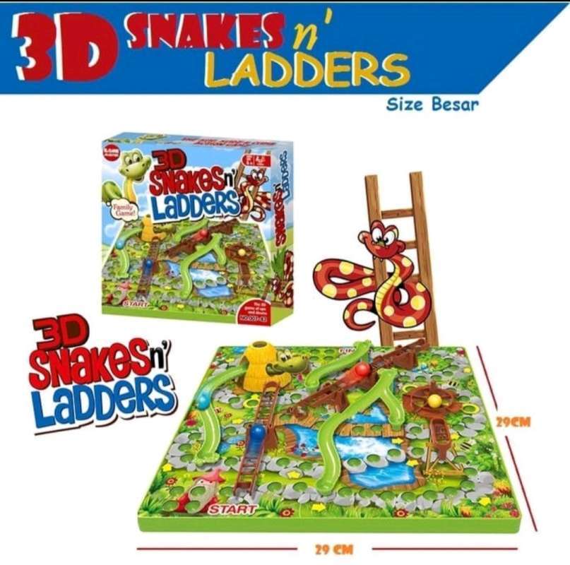 Promo Mainan Ular Tangga 3D Snake and Ladders 3 Dimensi Diskon 5% di ...