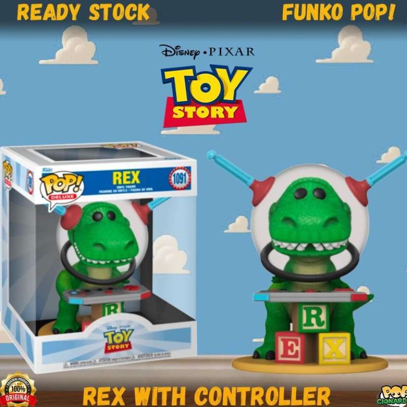 Jual Funko Pop Disney Deluxe - Toy Story - Rex With Controller 6 Inch ...