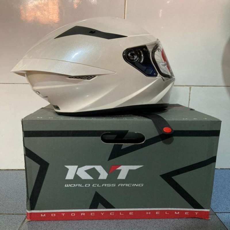 Jual Kyt Tt-Course White Solid di Seller Gudang helm - Sukahati, Kab ...