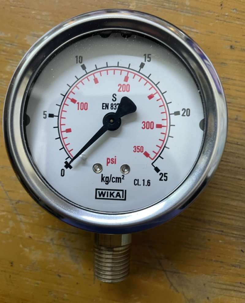 Jual WIKA Pressure Gauge / Manometer 2,5 inch 25 Bar di Seller Bena ...