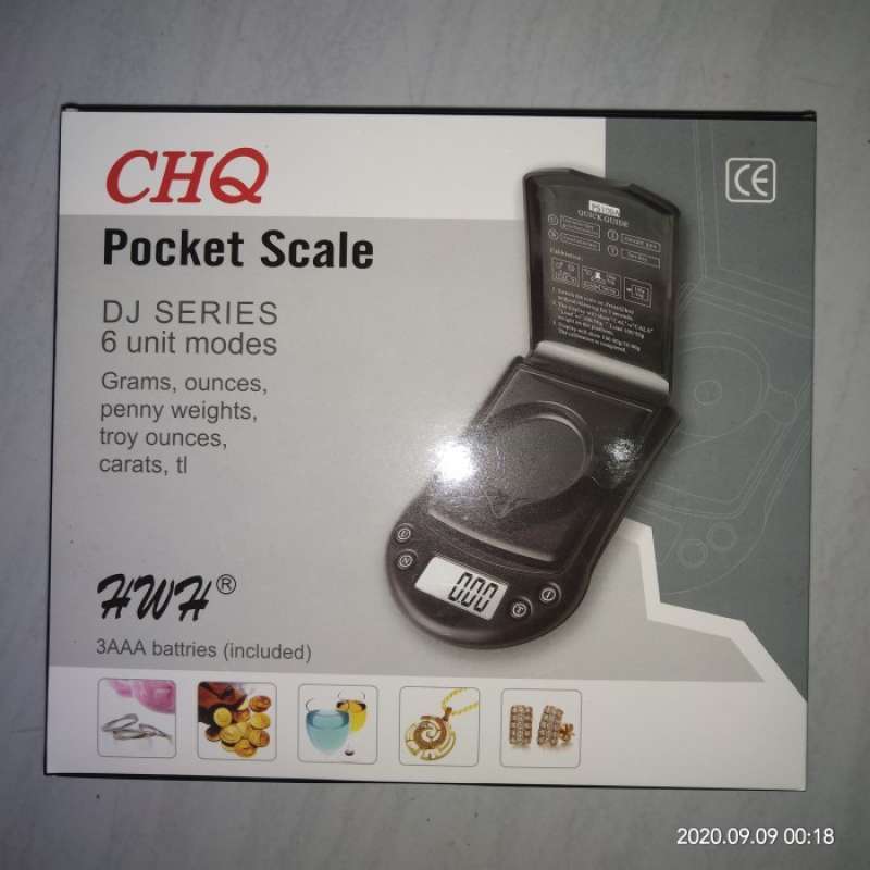 Promo Timbangan Emas Digital Chq Posket Scale Ps 200a Cahaya Putih ...