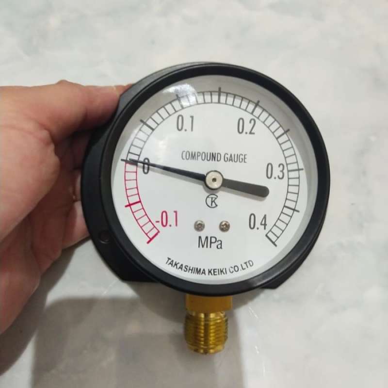 Jual Pressure gauge Takashima 3 inch drat 3/8 brass range 0-25 MPa di Seller Aksara_STORE ...
