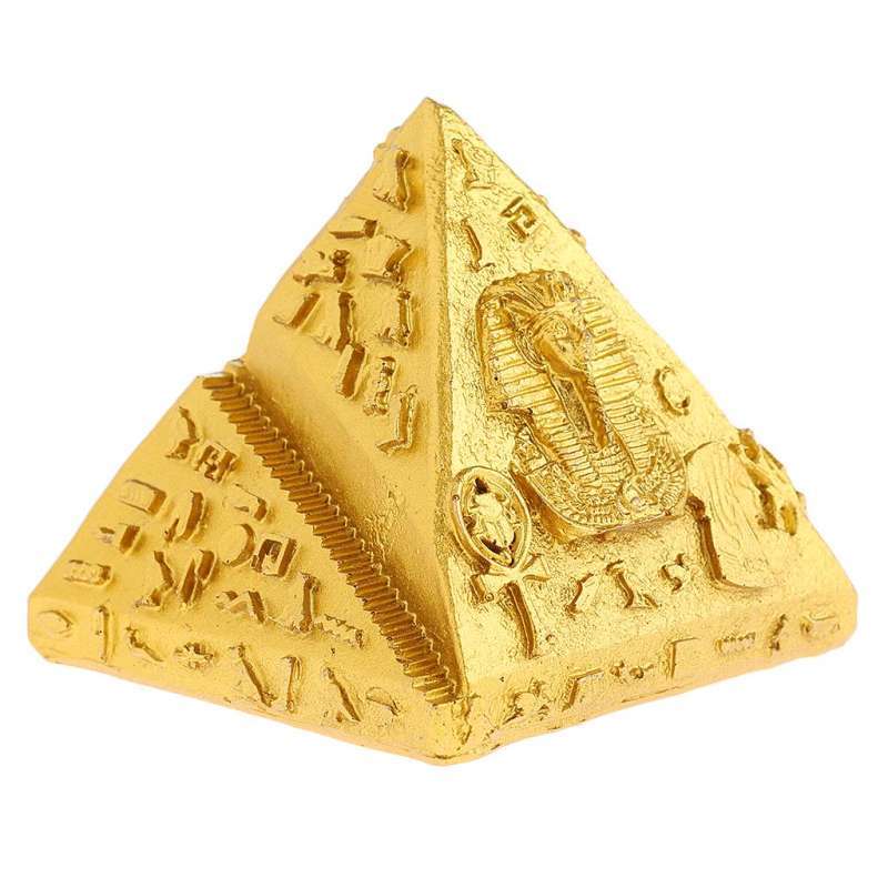 Promo Gold Ancient Egyptian Pyramids Model Figurine Khufu Pyramid Art ...