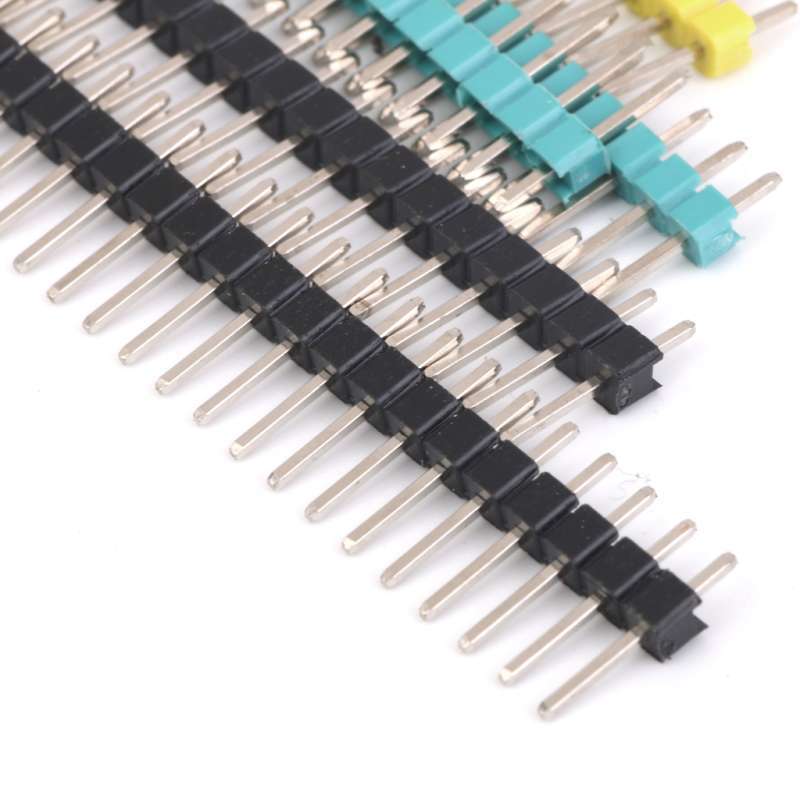 Jual 12Pcs 40Pin Male Single Row Pin Header Strip 2.54mm Pitch ...