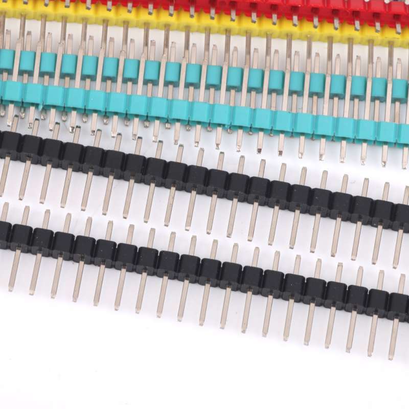 Jual 12Pcs 40Pin Male Single Row Pin Header Strip 2.54mm Pitch ...