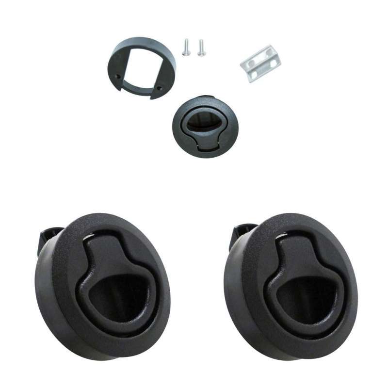 Promo 2x Nylon 2'' Flush Door Deck Pull Locker Hatch Latch Marine Boat ...