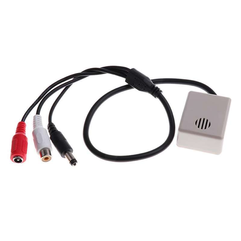 Jual Adjustable CCTV Mini Microphone Audio Sound Monitor For Security ...