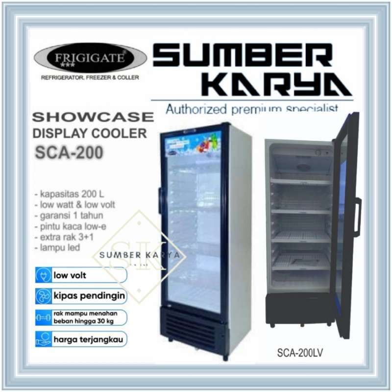 Jual FRIGIGATE SHOWCASE Cooler SCA 200 LV LV 200L Pendingin 185W SCA200 ...