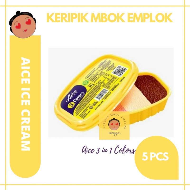 Jual AICE ICE CREAM ES KRIM 3in1 COLOR CUP 95GR - 5 PCS di Seller ...