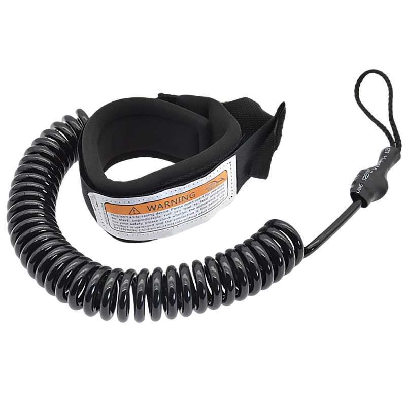 Promo Surf Leash Stand Up Paddle Board 6mm Coiled Spring Leg Foot ...