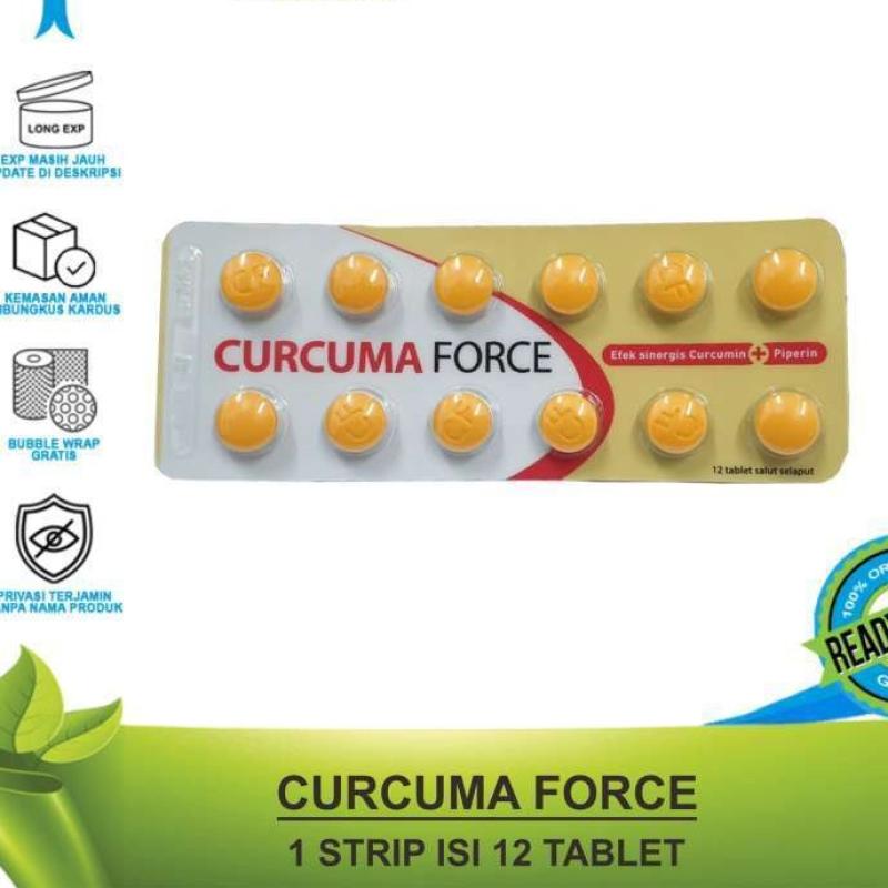 Promo Curcuma Force 1 Strip Isi 12 Tab Suplemen Nafsu Makan Diskon 15% ...