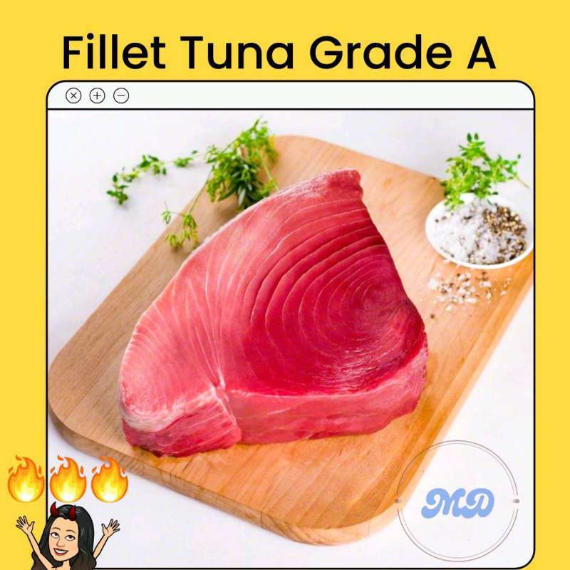 Promo Ikan tuna Fillet Steak 1 KG Grade A Premium / Ikan Tuna Fresh ...
