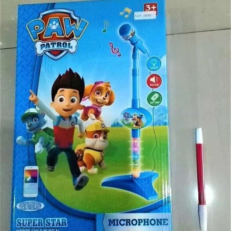 Jual MAINAN ANAK MICROPHONE PAW PATROL - MIC EDUKATIF BERNYANYI EDUKASI ...