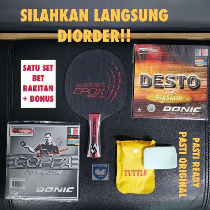 Jual Limited Bet Tenis Meja Donic Epox Offensive Plus Karet Lengkap Satu Set di Seller LuRiggert ...