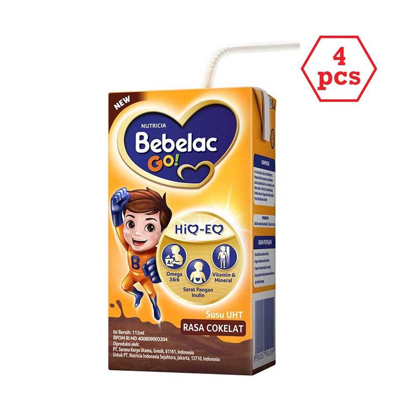 Jual Bebelac GO! Susu UHT Cokelat Susu UHT [112 mL/ 4 pcs] di Seller ...