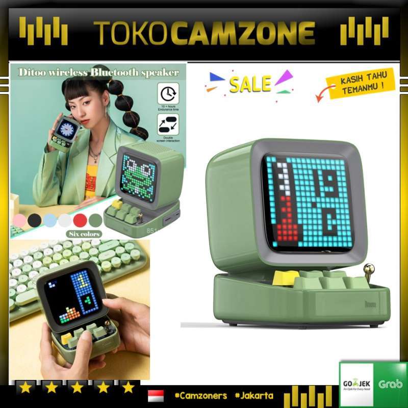 Promo Jual Speaker Divoom Ditoo-Plus Wireless Speaker With Led Pixel ...