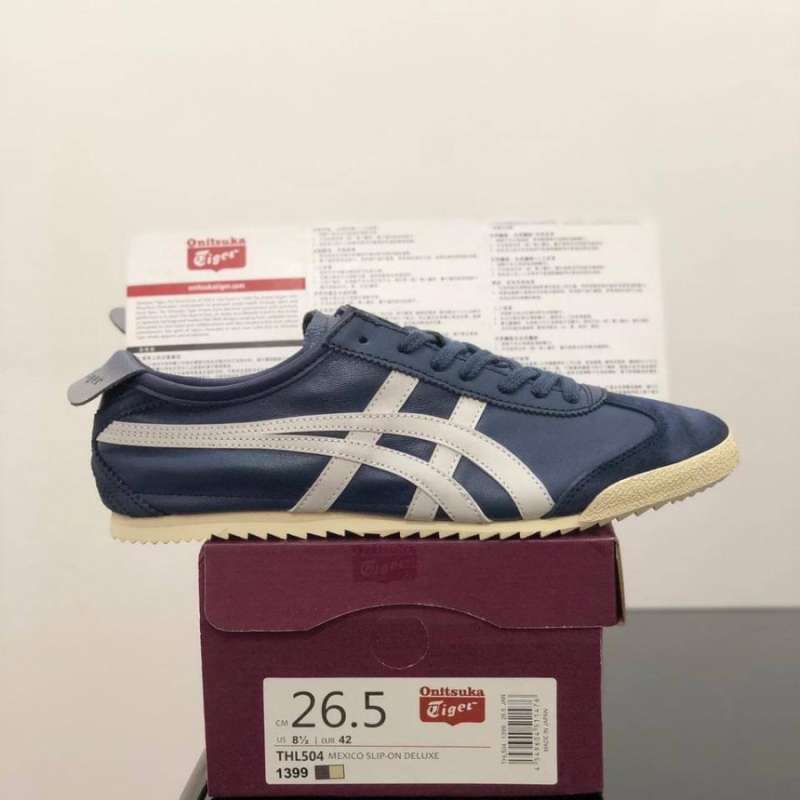 Jual Sepatu onitsuka tiger original deluxe nippon made in japan- navy grey - 39 di Seller ...