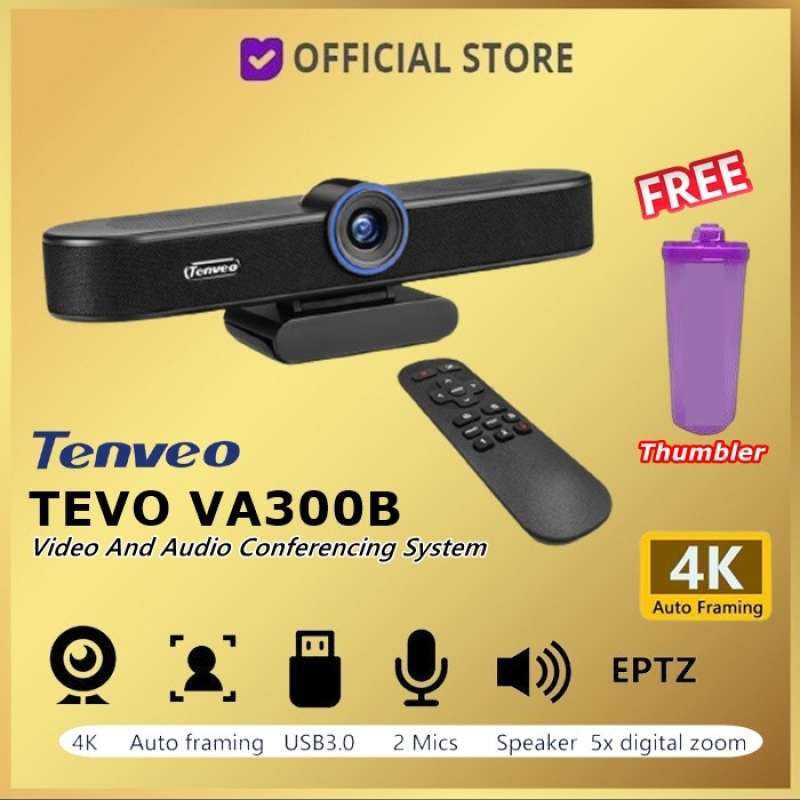 Jual Tenveo TEVO-VA300B - 4K Video Conference Webcam ePTZ 5x VA300 B di ...