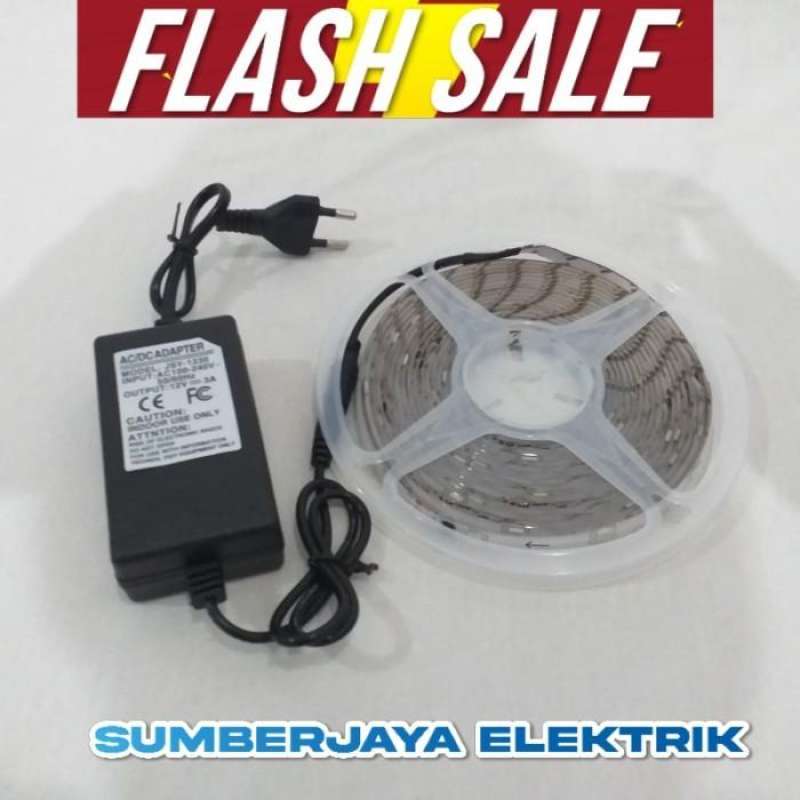 Jual Lampu LED Strip Mata Besar 5050 RGB 24L Adaptor + Control Box ...