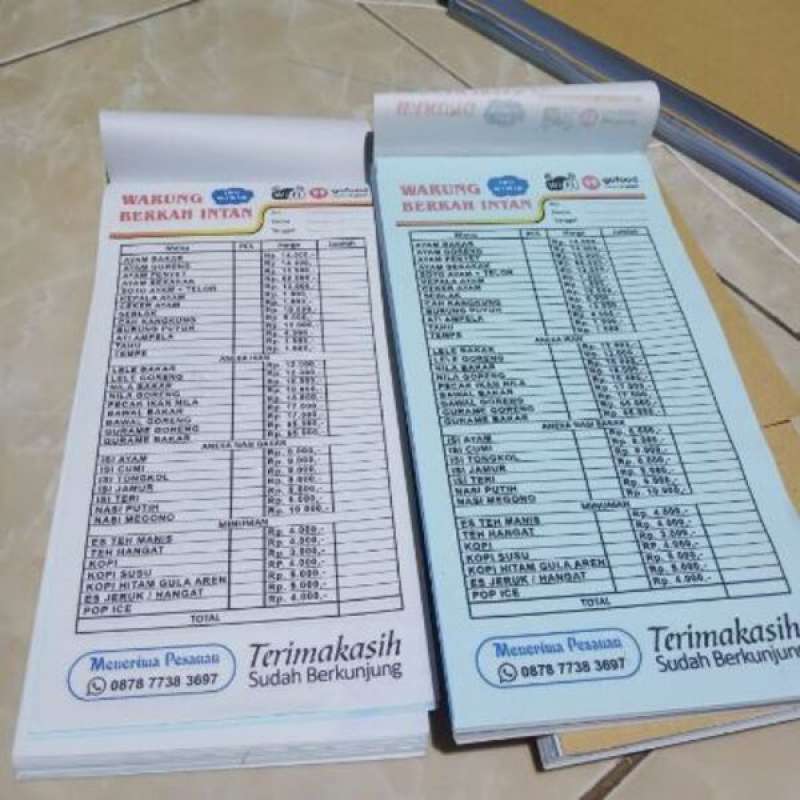 Jual CETAK NOTA BON FAKTUR KWITANSI CUSTOM 2 DAN 3 RANGKAP - 3 PLAY 1/3 ...