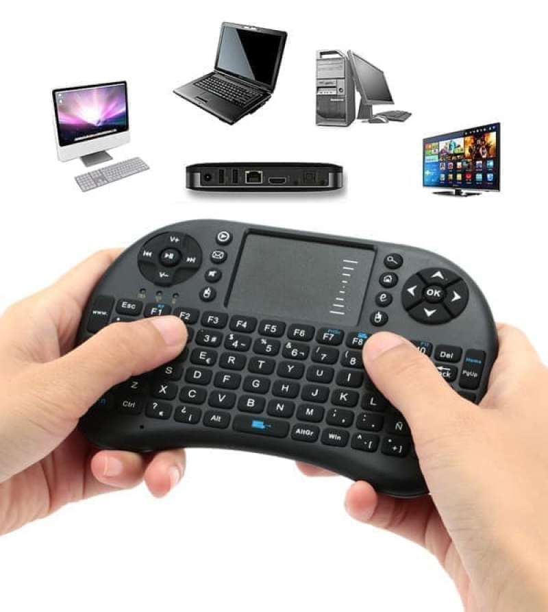 Promo Mini Wireless Keyboard Rechargeable For Android Smart Tv Tablet ...