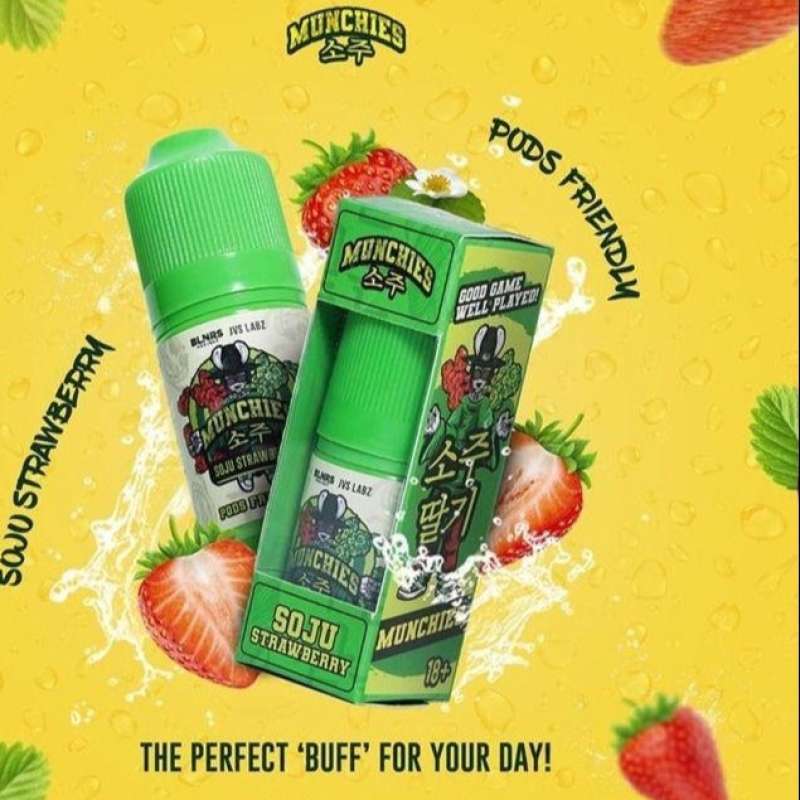 Promo Pods Friendly Munchies V2 Strawberry Soju 14mg 30ml Liquid Vape ...