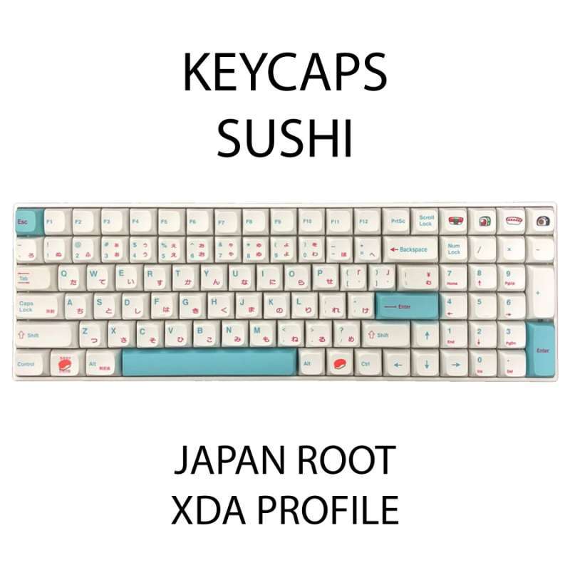 Jual KEYCAPS SUSHI XDA PROFILE JAPAN ROOT SUBLIM MECHANICAL KEYBOARD di ...