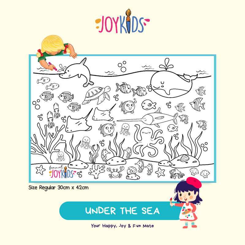 Jual JOYKIDS.ID Funmat Tema Girl Media Mewarnai Washable / Coloring ...
