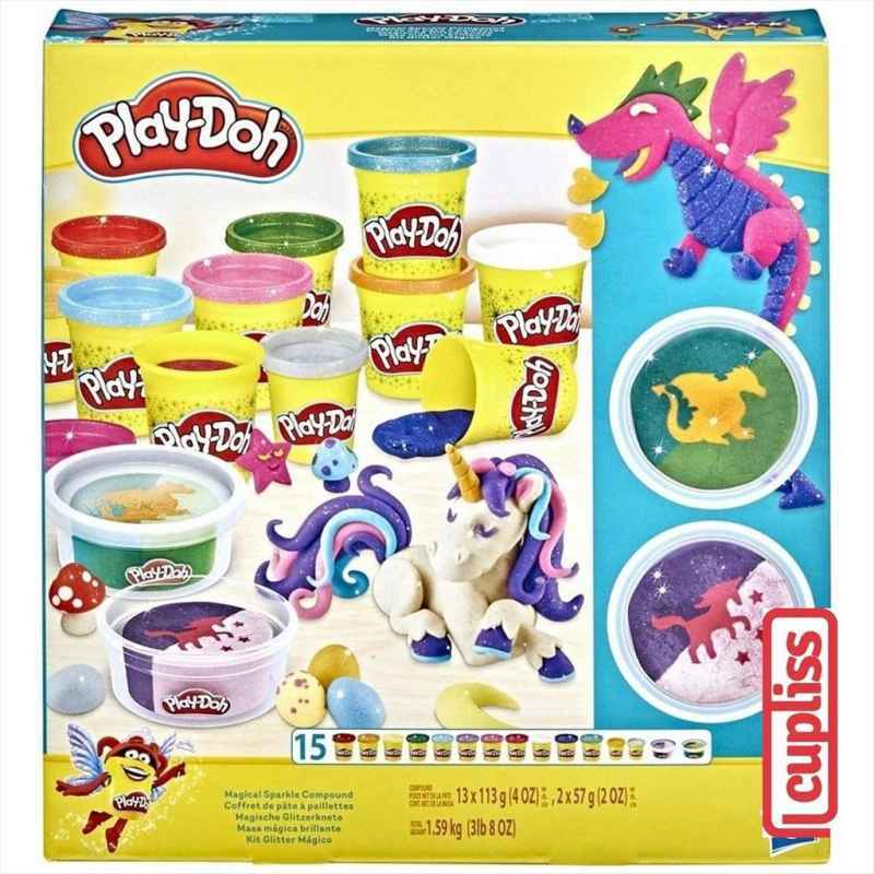 Promo Play Doh Compound Magical Sparkle Pack Hasbro F3612 Playdoh ...
