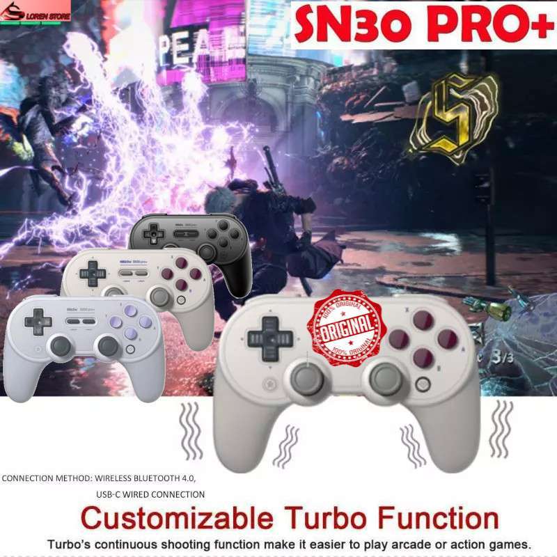 Jual Gamepad 8bitdo SN30 Pro Plus Joystick Wireless Bluetooth ...