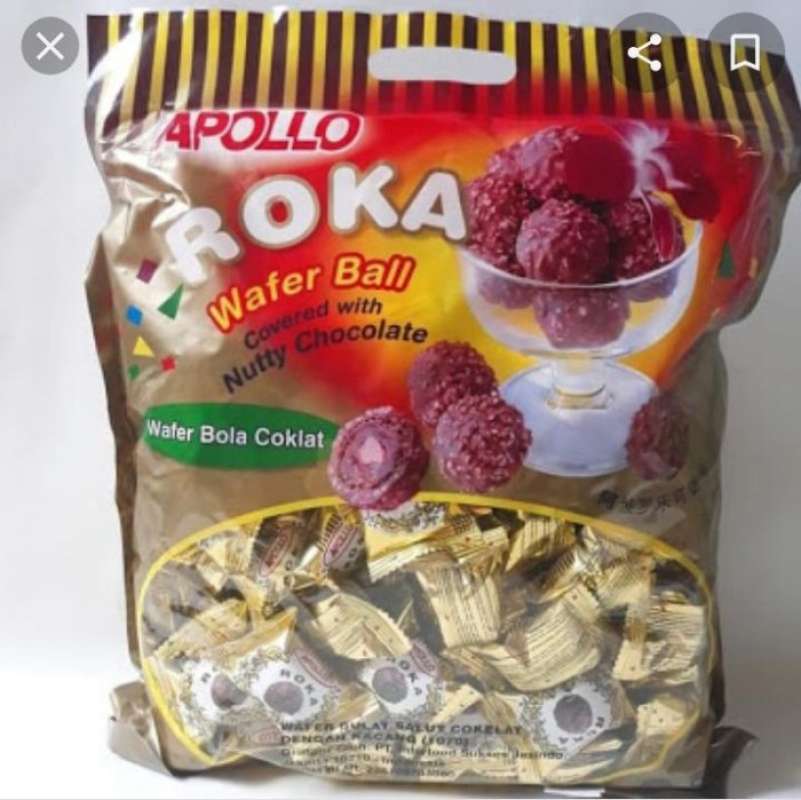 Jual Apollo roka wafer ball coklat iso 80 pcs di Seller Odettee Shop ...