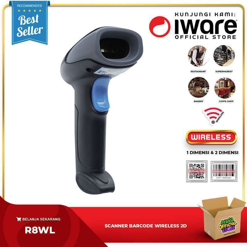 Jual SCANNER BARCODE USB WIRELESS 2D IWARE R-8WL di Seller MASHI MASHI ...