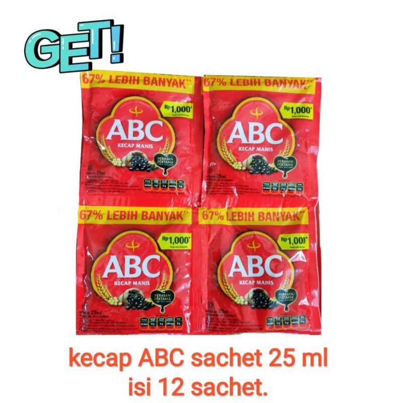 Jual Kecap ABC Sachet. 1 renceng isi 12 sachet. (Kecap saset) di Seller ...