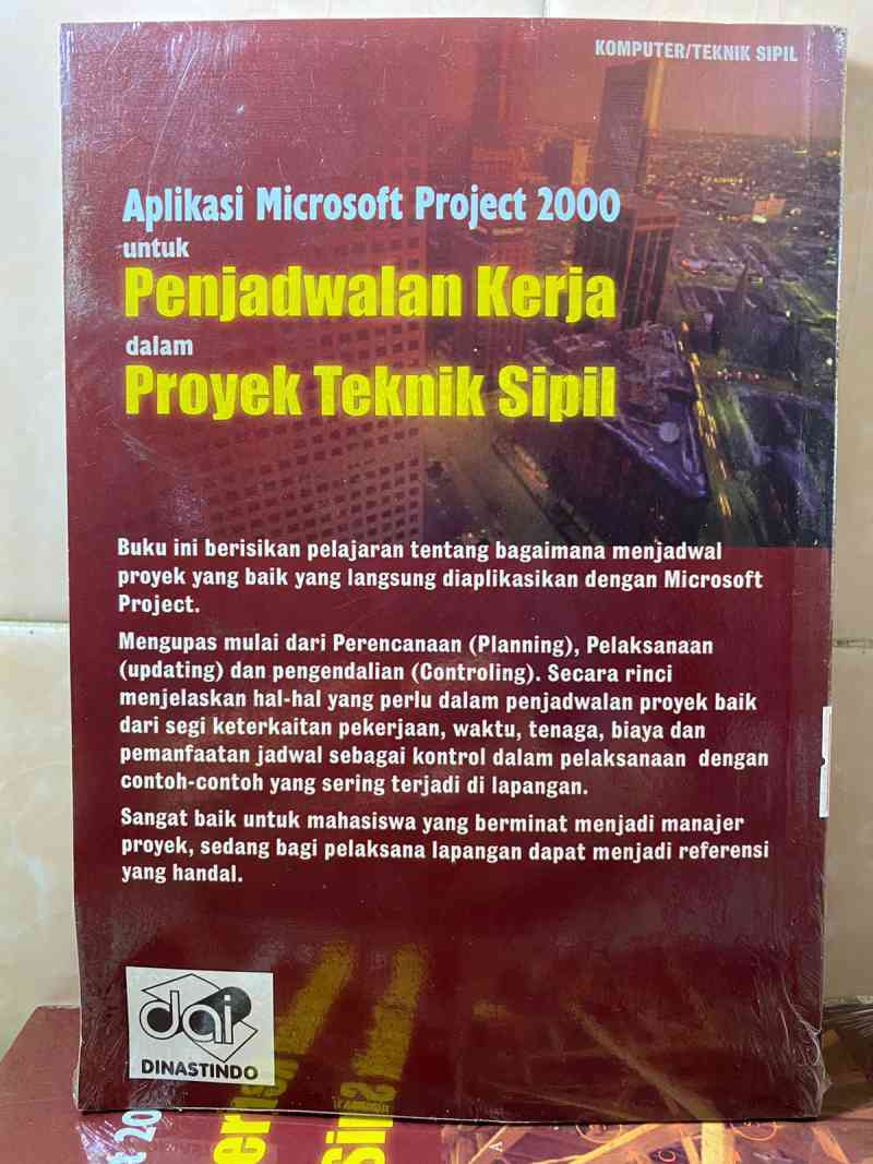 Jual APLIKASI MICROSOFT PROJECT 2000 UNTUK PENJADWALAN KERJA DALAM ...