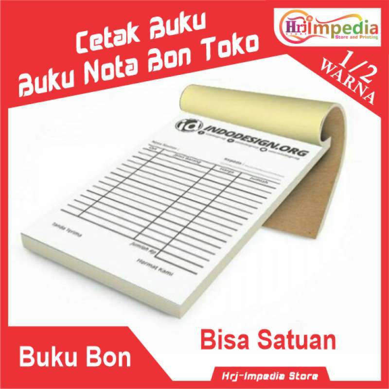 Jual Cetak Buku Nota Toko Satuan | Cetak Buku Kwitansi | Buku Nota ...