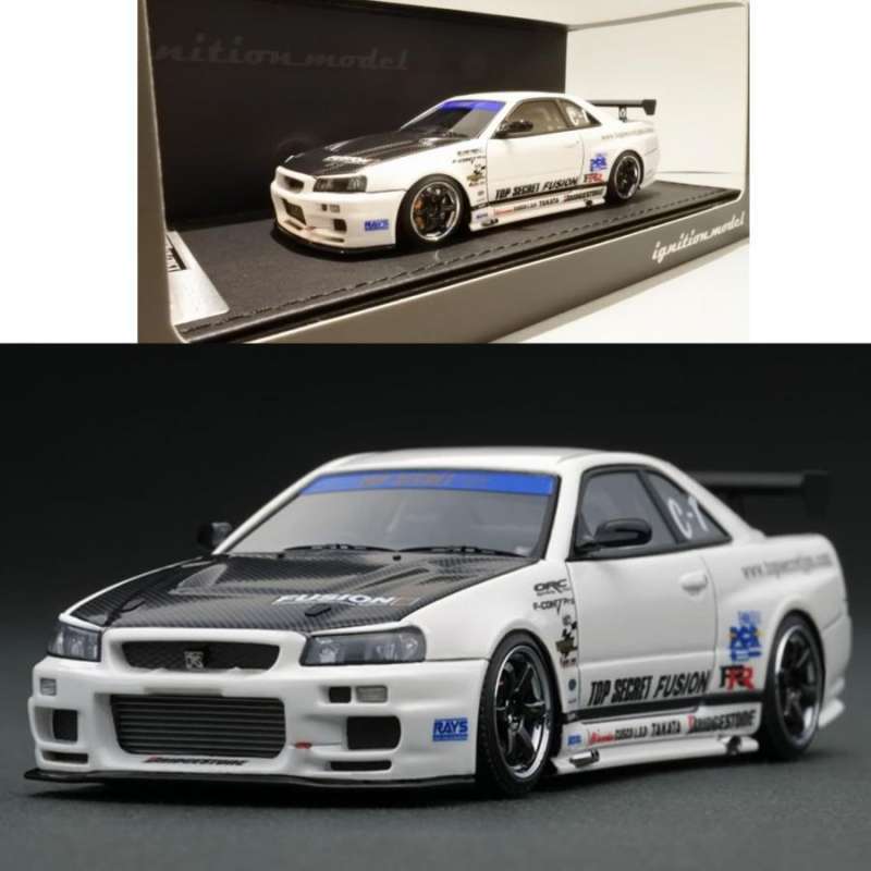 Jual Ignition Model 1/43 TOP SECRET GT-R (BNR34) White di Seller Vovo ...