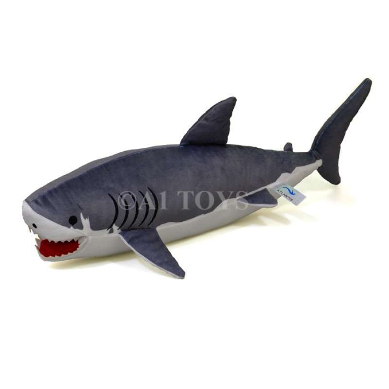 Jual Boneka Plush Toy Ikan Hiu Putih Great White Shark Atlantis 50 cm ...
