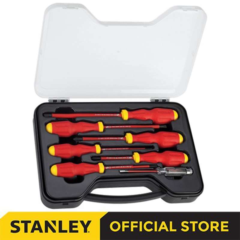 Promo Stanley Electrical Screwdriver Vde Set / Obeng Listrik Vde 7pcs ...