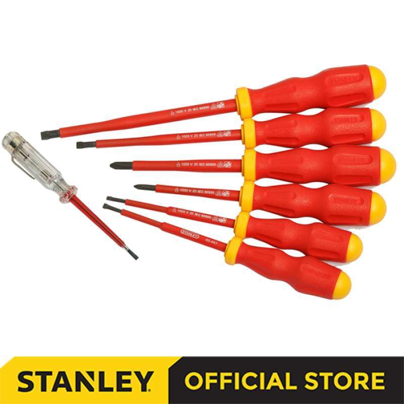 Promo Stanley Electrical Screwdriver Vde Set / Obeng Listrik Vde 7pcs 65-980 Diskon 18% Di ...