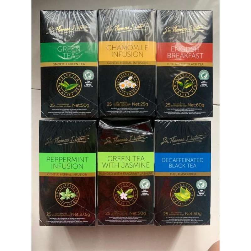 Jual Teh Celup Sir Thomas Lipton Decaffinated Black Tea - Isi 25 Sachet ...