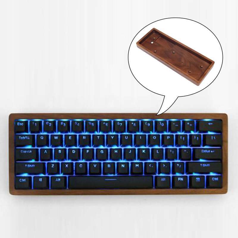 Promo Solid Wooden Case for Anne Pro 2 Bluetooth Mechanical Keyboard ...