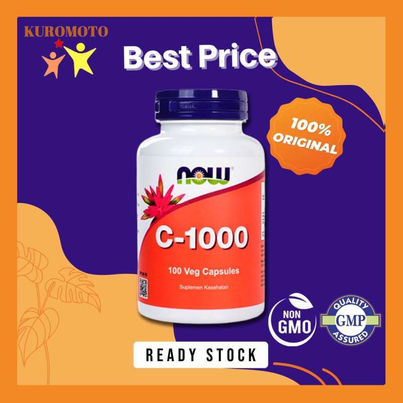 Jual NOW foods C1000 1000mg Vit C with Bioflavonoids 100 Capsules di ...