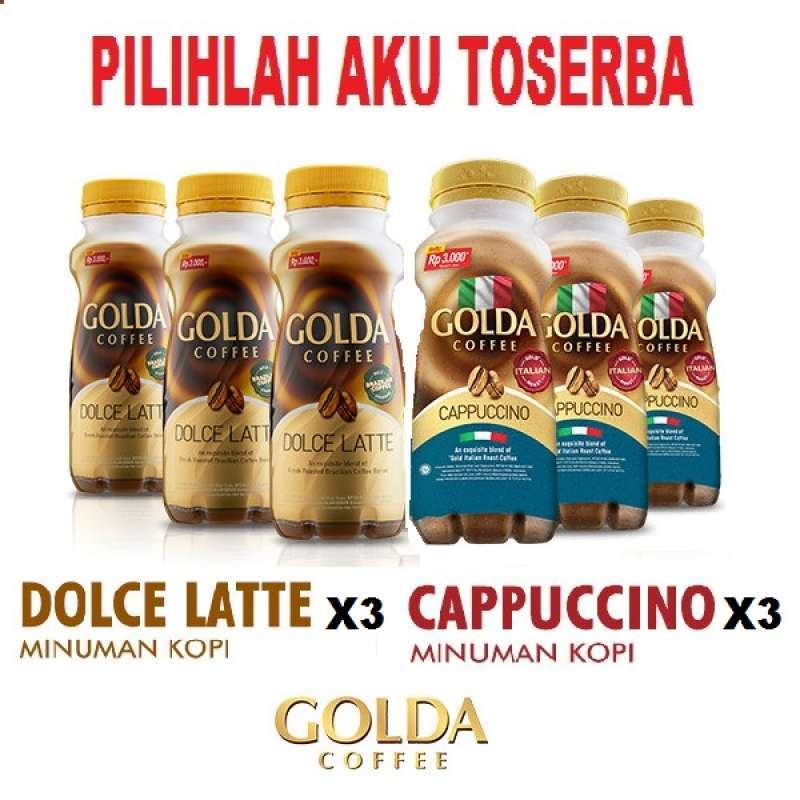 Promo Golda Minuman Kopi Mix 2 Rasa - ( Harga Paket Isi 6 Botol ...