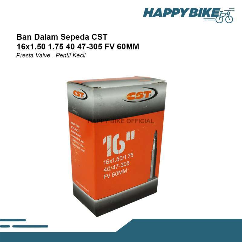 Promo CST Tube Ban Dalam Sepeda Lipat Kids Bike 16 x 1.50/1.75 /FV/60mm Diskon 20% di Seller ...