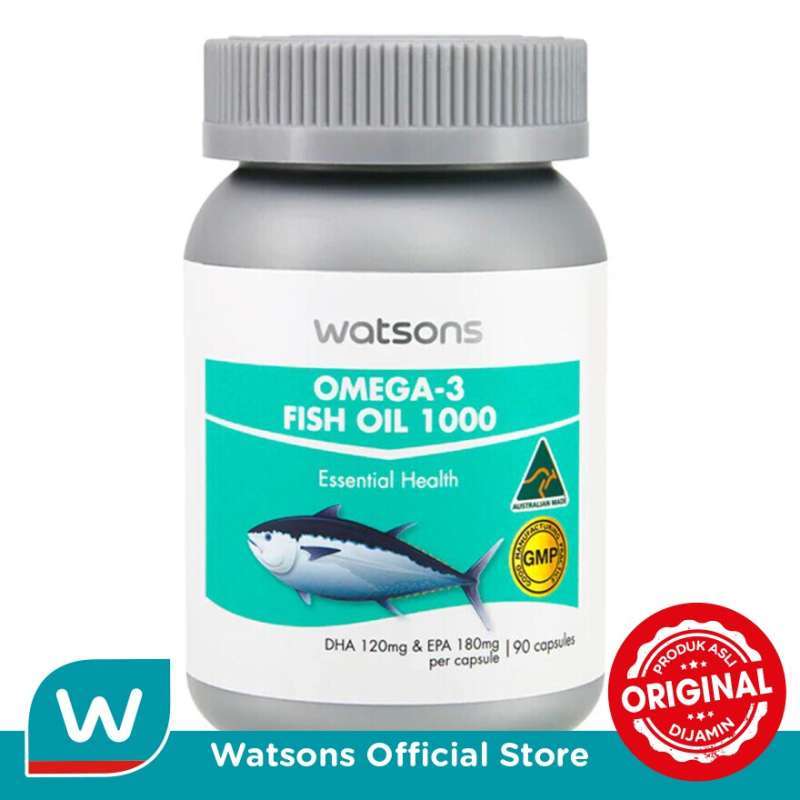 Promo Watsons Omega 3 Fish Oil 1000Mg 90S Diskon 27% di Seller WATSONS ...