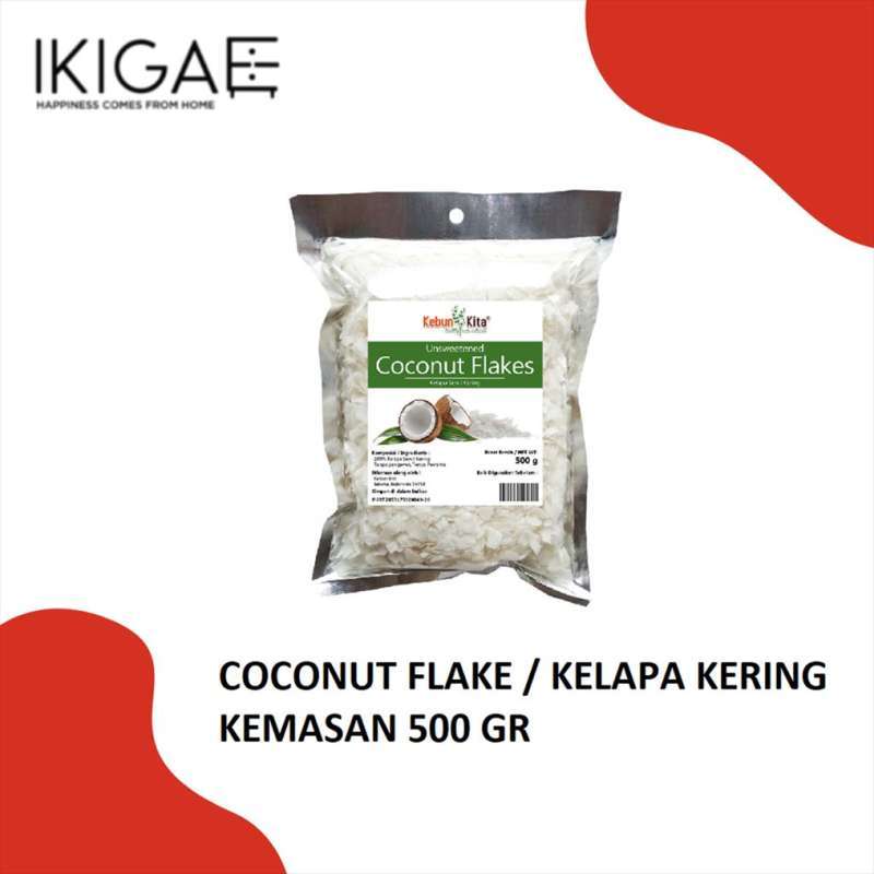 Jual COCONUT FLAKES / KELAPA SERUT KERING ASLI KEMASAN 500 GR di Seller ...
