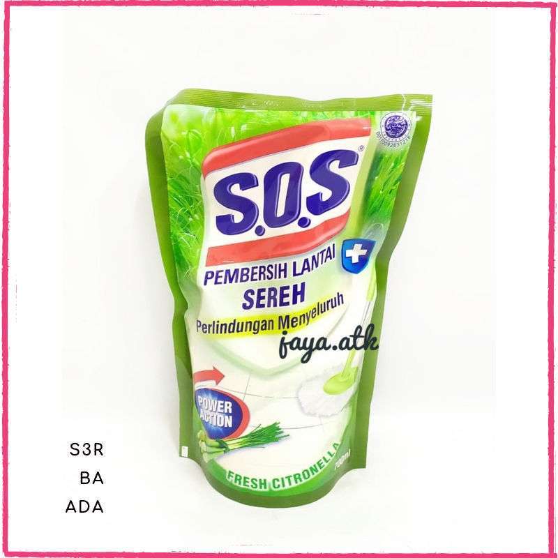 Jual Alat tulis KARBOL SOS CAIRAN PEMBERSIH LANTAI SOS SEREH 700 ML ...