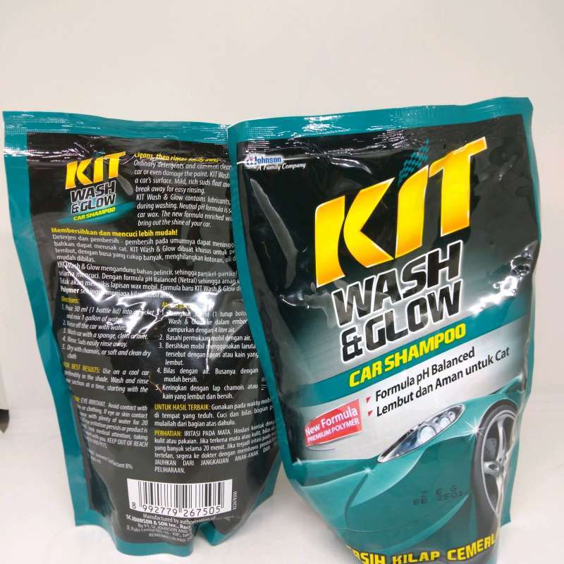 Promo Kit Wash & Glow Shampoo Cuci Mobil Kemasan Refill 400ML Diskon 2% ...