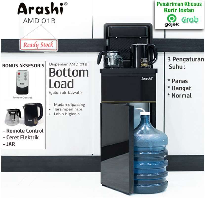Jual Dispenser Air Minum Galon Bawah Multi Fungsi Arashi AMD01B di Seller Multi Elektronik ...